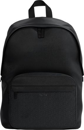 Calvin Klein Herren Rucksack Must Round Mono Mittelgroß, Schwarz (Classic Mono Black), Einheitsgröße