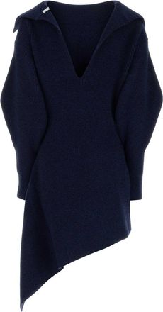 Givenchy Neck Dress - Blue