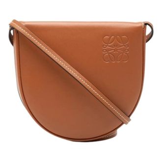 Loewe Pre-owned Heel Pouch Leder Umh&auml;ngetasche - - Pre-owned - Damen - Braun - ONE SIZE