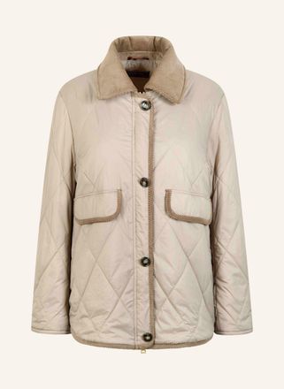 White Label Jacke Steppjacke Mit Cordkragen beige