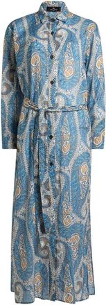 Etro Femme, Robes, Multicolore, Taille: 38 FR Robe Chemise de Plage avec Ceinture