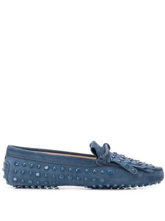 Tod's studded loafers - Bleu