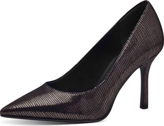 Tamaris Damen Pumps Textil Stilettoabsatz bequem; PEWTER, EU 36