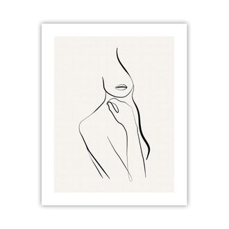 Arttor Poster ohne Rahmen Deko 40x50cm Frau Skizze Zeichnung Wandposter Art Prints Wanddeko Bild Wand Kunstdruck Wandbilder Dekoration Wohnzimmer Schlafzimme