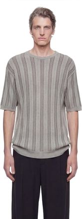 Emporio Armani Ribbed Lyocell-blend Sweater