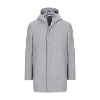 Manuel Ritz Gesteppter Wollmischungs-Parka - - Coats - Herren - Grau - XL