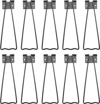 SOLUSTRE 10 St&uuml;ck Schwarzer Bilderrahmen St&auml;nder aus Eisen Staffelei R&uuml;ckseitenhalter f&uuml;r 10-12 Zoll Fotorahmen Rostfrei Stabiler Tischst&auml;nder f&uuml;r Fotos und De