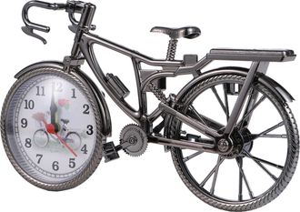 SOLUSTRE Fahrrad Tischuhr aus Kunststoff Dekorative Schreibtischuhr Im Europ&auml;ischen Stil Kreatives Uhrenornament f&uuml;r Wohnzimmer und B&uuml;ro