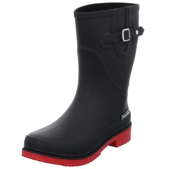 Bockstiegel Lotte-K Gummistiefel in &Uuml;bergr&ouml;&szlig;en Schwarz 10323_1 schwarz/rot gro&szlig;e Unisexschuhe, Gr&ouml;&szlig;e:42