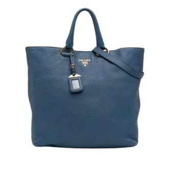 Prada Sac bandouli&egrave;re en cuir doccasion - Femme - Pre-owned - Bleu - Taille: ONE Size