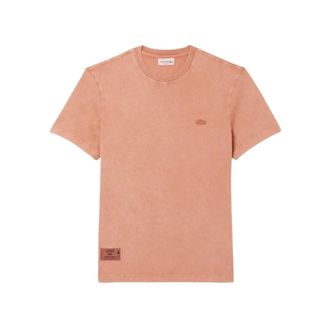 Lacoste T-Shirt Rundhalsausschnitt - - Tops - Herren - Orange - S