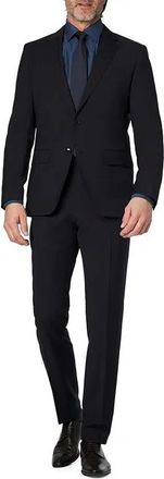 HUGO BOSS Herren Anzug blau Slim Fit