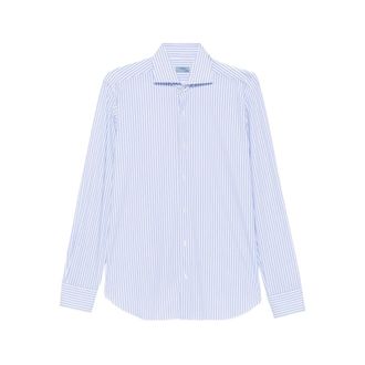 Barba Chemise &agrave; rayures I - Homme - Chemises - Bleu - Taille: XL