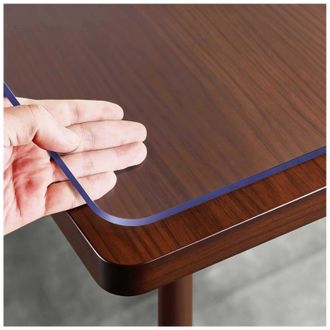 Generic Tischfolie 36x71cm aus PVC Glasklar Hochglanz Tischdecke 1.5 mm Transparent Wasserdicht Abwaschbar Tischschutz Folie f&uuml;r Tisch Rechteckig