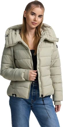 Navahoo Damen Steppjacke Winterjacke Stehkragen gefüttert B930 [B930-Amay-Pebble-Grey-Gr.XXL]