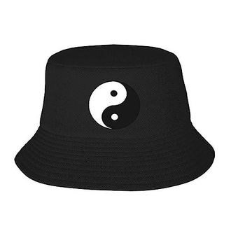 Generic Chapeau De Seau Tai Chi Ying Yan Chapeau De P&ecirc;che Mode &Agrave; Large Bord Bonnet De Soleil, pour Sports, Chasse, Plage, 56-58cm