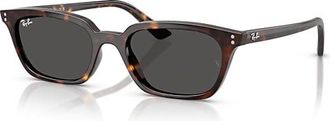 Ray-Ban Zaya Bio-based Sonnenbrillen Havana Fassung Grau Glas 50-19