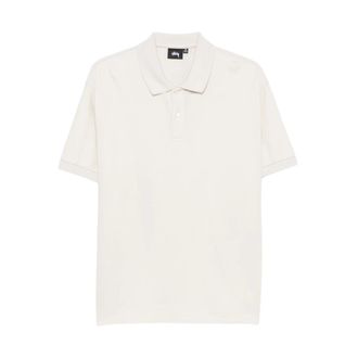 St&uuml;ssy Klassisches Polo - - Tops - Herren - Wei&szlig; - L