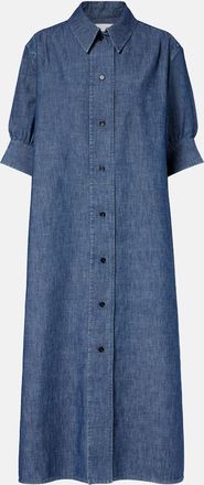 Jil Sander Hemdblusenkleid aus Baumwoll-Chambray