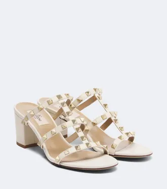 Valentino Garavani Mules Rockstud Spike en cuir