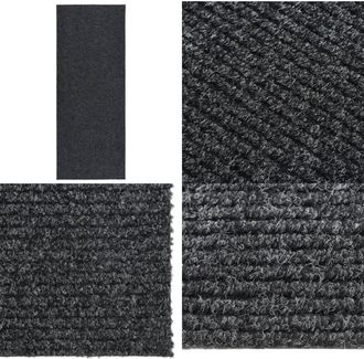 vidaXL Vidaxl - Schmutzfangläufer 100x250 cm Anthrazit - Schmutzfangmatte - Laufmatte - Flurmatten - Treppenlaufmatte - Anthrazit - Home & Living