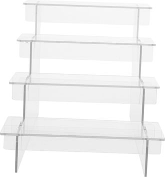 SOLUSTRE Transparenter Acryl Display Riser Organizer mit Gro&szlig;em Stauraum f&uuml;r Parf&uuml;m Resin Figuren und Schmuck Glatte Oberfl&auml;che Vielseitig Einsetzbar f&uuml;r Schre