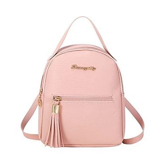Generic Sac &agrave; dos pour ordinateur portable pour femme - D&eacute;coration &agrave; pompons - Pratique - Grande capacit&eacute; - Fermeture &eacute;clair - Sac &agrave; dos en maille pour adulte