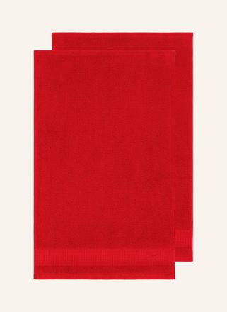 Kenzo Kenzo Home G&auml;stetuch 2er Set Kweave rot