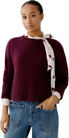 Oui Wollpullover Oui Lässiger Pullover - boxy im Shape (1-tlg)