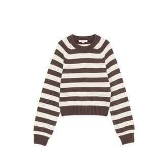 Sporty & Rich Striped-pattern Long-sleeve Sweater