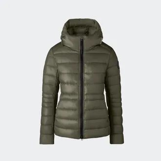 Canada Goose Cypress Kapuzenjacke mit Black Label (Weiblich, Smokey Sage, S)