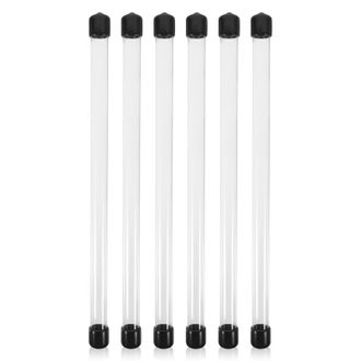 BESPORTBLE HOUDERCO 6 St&uuml;ck Durchsichtige Runde Aufbewahrungsr&ouml;hren aus Acryl mit Deckel Tragbare Kunststoff Rundrohre Dicht Verschlie&szlig;bar f&uuml;r R&auml;ucherst&auml;bchen Kl