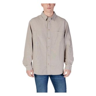 Calvin Klein Jeans Herren, Shirts, Beige, LGr&ouml;&szlig;e