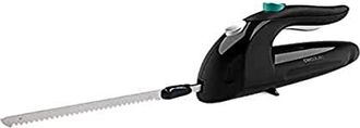 Cecotec Cut-Eat Elektromesser 1800 Schwarz. 150 W, 3 spülmaschinenfeste Edelstahlklingen, leise, vibrationsarm, inklusive Koffer, 3183