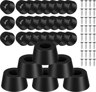 NUOBESTY 120 S&auml;tze M&ouml;belgleiter PVC Gummif&uuml;&szlig;e mit Schraube rutschfeste M&ouml;belbein Pads f&uuml;r K&uuml;chenutensilien Ger&auml;te und M&ouml;bel Installieren und Vielseitig Einsetz