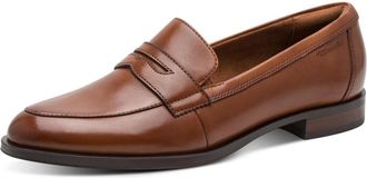 Tamaris Damen Loafer flach Leder, braun, 40 EU
