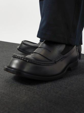 Loewe Mens Loafers Bobine Leather Black