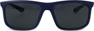 Emporio Armani Sonnenbrille mit eckigem Gestell - Blau