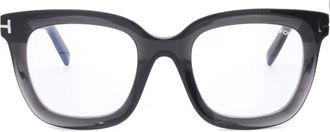 Tom Ford Femme, Accessoires, Gris, Taille: 51 MM Monture optique carr&eacute;e