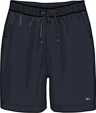 Tommy Jeans Herren TJM Flag Beach EXT Dm0dm21931 Sweatshorts, Blue (Dark Night Navy), XXL EU