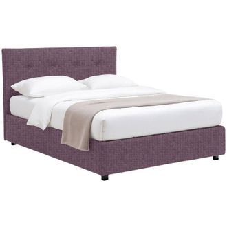Talamo Italia Bolton Bett, Breite 120 cm, abziehbar, Violett