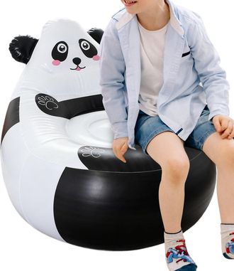 Generic Aufblasbarer Tierstuhl f&uuml;r Kinder - 31,5 Zoll PVC-Kinderlounge | AFFE Panda Schaf tragbare Cartoon aufblasbare Sofa f&uuml;r Camping Hinterhof Terrasse Ind