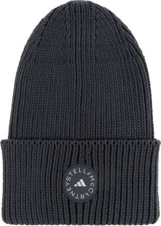 adidas by Stella McCartney Femme, Accessoires, Gris, Taille: ONE Size Logo Beanie