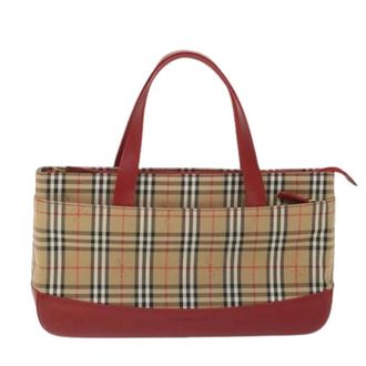 Burberry Sac &agrave; main Pre-owned Nova check - Femme - Pre-owned - Beige - Taille: ONE Size