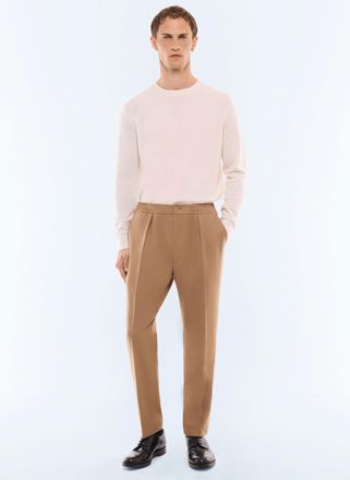 Fursac Pantalon &eacute;lastiqu&eacute; en flanelle de laine - Taille XL - Homme