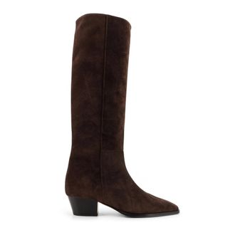 Aeyde Braune Leder Stiefel mit Spitzer Zehe - - Shoes - Damen - Braun - 40 EU