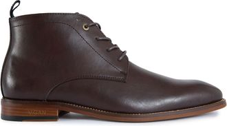 V.Gan Herren vegan Stiefel Espresso Chukka Braun