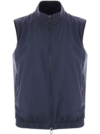 Loro Piana gilet &agrave; design r&eacute;versible - Bleu