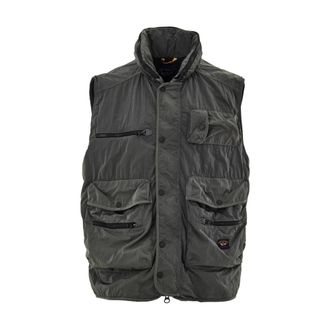 Paul & Shark Giubbino Smanicato in Tessuto Tecnico - - Jackets - Herren - Grau - 2XL