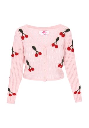 Mymo Strickjacke Frauen Rose